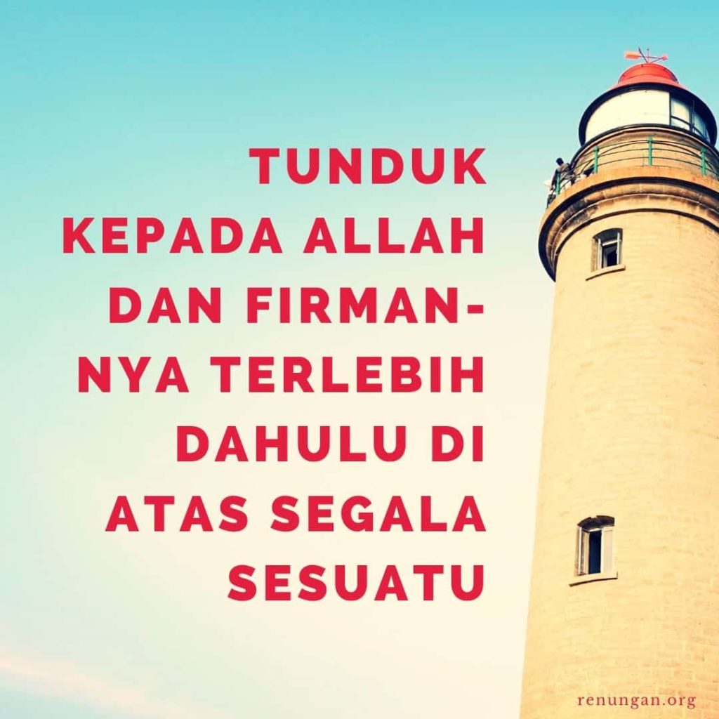 Renungan Harian - Tunduk dan rendah hati | Renungan.org